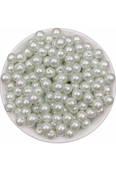 Hedef Bijuteri 50 gr 10MM Beyaz Cam Inci Boncuk ,takı Yapım Boncuğu (50GR,~40 Adet ) Hedef Bijuteri 50 gr 10MM Beyaz Cam Inci Boncuk ,takı Yapım Boncuğu (50GR,~40 Adet )