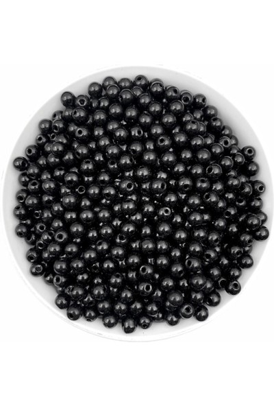 Hedef Bijuteri 50 gr 6mm Siyah Cam Inci Boncuk ,takı Yapım Boncuğu (50GR,~160 Adet ) Hedef Bijuteri 50 gr 6mm Siyah Cam Inci Boncuk ,takı Yapım Boncuğu (50GR,~160 Adet )