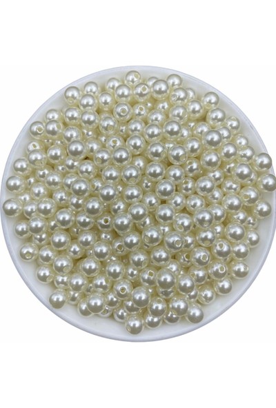 Hedef 50 gr 8mm Kaplama Krem Inci Boncuk ,takı Yapım Boncuğu (50GR,~200 Adet) Hedef 50 gr 8mm Kaplama Krem Inci Boncuk ,takı Yapım Boncuğu (50GR,~200 Adet)