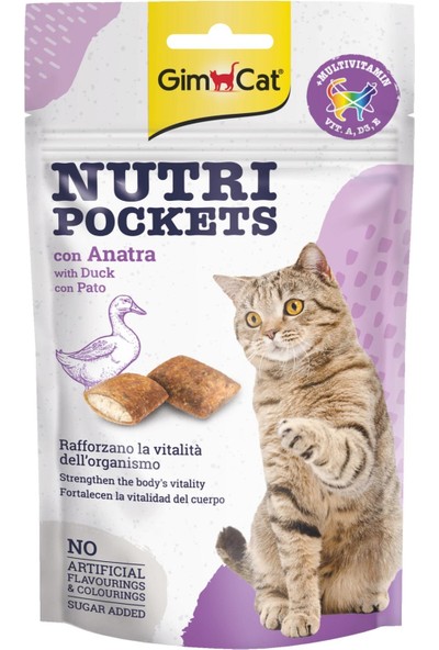 Gimcat Nutripockets Ördekli Kedi Ödülü 60GR Gimcat Nutripockets Ördekli Kedi Ödülü 60GR