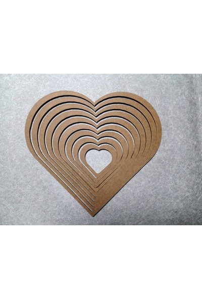 DM Hobi 9'lu Vidasız Ahşap Kalp Kasnak, Düş Kapanı, Makrome Örgü Için Mdf Kasnak DM Hobi 9'lu Vidasız Ahşap Kalp Kasnak, Düş Kapanı, Makrome Örgü Için Mdf Kasnak