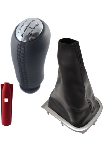 Kogel Fluence Megane 3 Deri Vites Topuzu Vites Körüğü Krom 5 Ileri