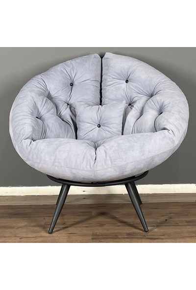 Berta Concept Gerd Tekli Koltuk & Berjer Gri Berta Concept Gerd Tekli Koltuk & Berjer Gri