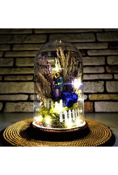 Eba Çiçek Mavi Solmayan Gül Anne Baba ve Çocuk Teraryum Eba Çiçek Mavi Solmayan Gül Anne Baba ve Çocuk Teraryum