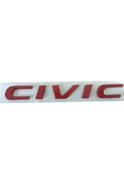 Kogel Honda Civic Arka Bagaj Yazısı Kırmızı 2012 Sonrası Kogel Honda Civic Arka Bagaj Yazısı Kırmızı 2012 Sonrası