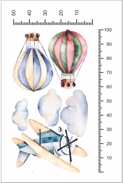 Duende Sticker Uçan Balonlar ve Planör Duvar Stickerı Duende Sticker Uçan Balonlar ve Planör Duvar Stickerı