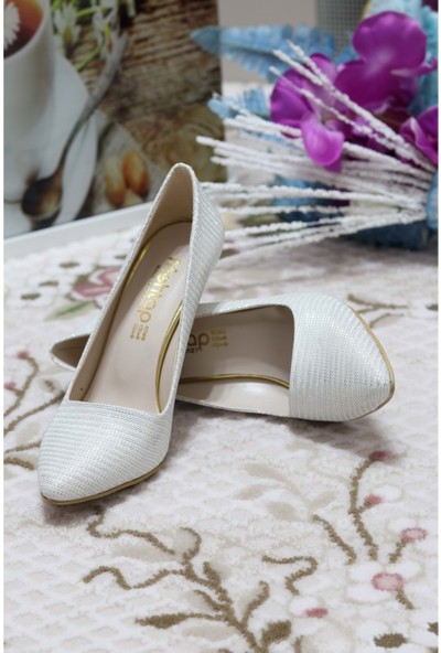 Konfores 908 Bayan Stiletto Ince Topuk Ayakkabı - Sedef - 35 Konfores 908 Bayan Stiletto Ince Topuk Ayakkabı - Sedef - 35