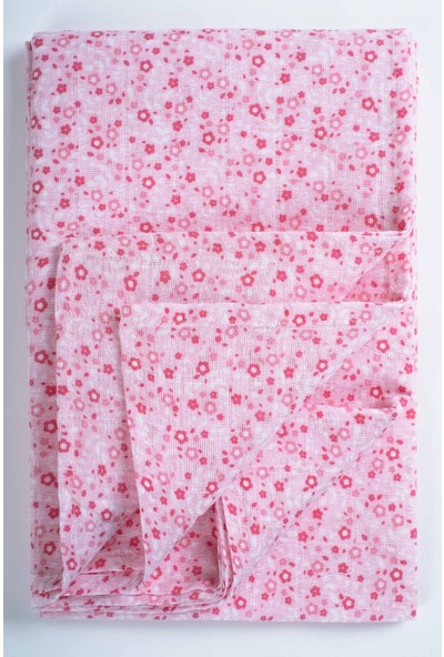 Boumini Müslin Örtü 120X120 cm Doğal Pamuk Müslin Pembe Mine Çiçeği Boumini Müslin Örtü 120X120 cm Doğal Pamuk Müslin Pembe Mine Çiçeği