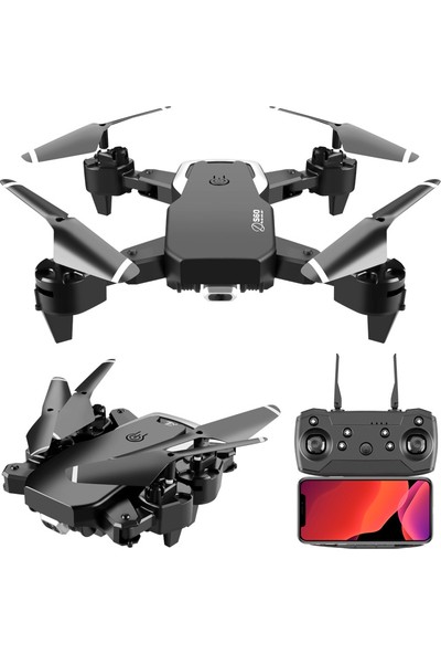 Dake Hd Wifi Abs Ultra-Güçlü Dirençli LED Aydınlatmalı S60 Çift Kameralılı Katlanır Set (Yurt Dışından)