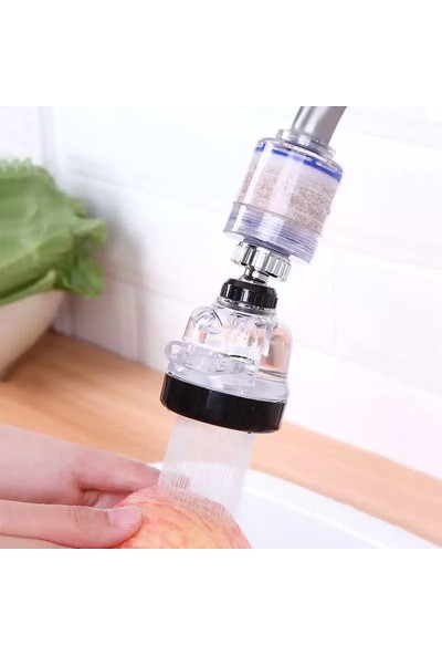 Fırsatı Sepetle Filtreli 3 Fonksiyonlu Şeffaf Musluk Başlığı