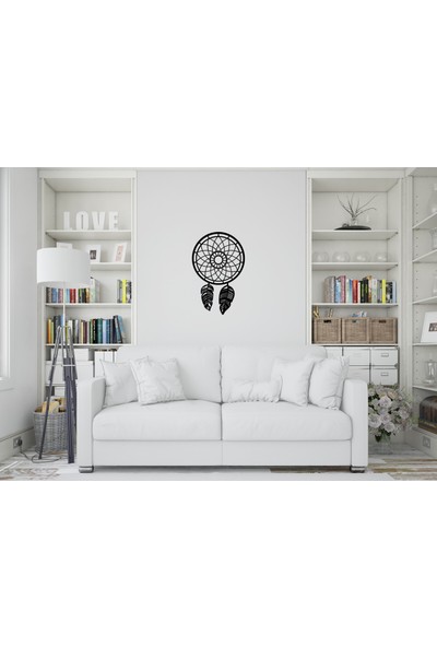 MVG Store Dream Catcher Düş Kapanı Dekoratif Metal Tablo 62 x 38 cm