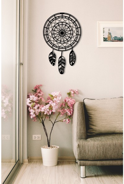 MVG Store Dream Catcher Düş Kapanı Dekoratif Metal Tablo 62 x 40 cm