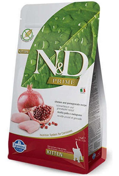 N&D Nd Prime Tahılsız Kitten Tavuk Nar Yavru Kedi Maması 5 kg N&D Nd Prime Tahılsız Kitten Tavuk Nar Yavru Kedi Maması 5 kg