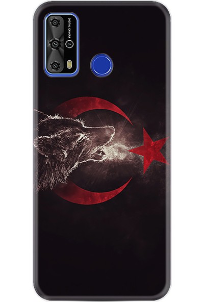 Reeder P13 Blue Max Pro Lite Kılıf Resimli Desenli Baskılı Silikon Kılıf Kurt ve Ay Yıldız 1403 Reeder P13 Blue Max Pro Lite Kılıf Resimli Desenli Baskılı Silikon Kılıf Kurt ve Ay Yıldız 1403