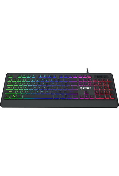 Everest KB-R59 Forza USB Rainbow Multimedia Klavye