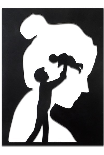 Trizone Tasarım Anne Baba Çocuk Ahşap Mdf Tablo Seti Duvar Dekoru Trizone Tasarım Anne Baba Çocuk Ahşap Mdf Tablo Seti Duvar Dekoru