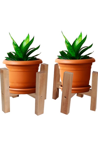 Apak Ahşap Dekoratif 2 Adet Saksı Altlıgı Apak Ahşap Dekoratif 2 Adet Saksı Altlıgı