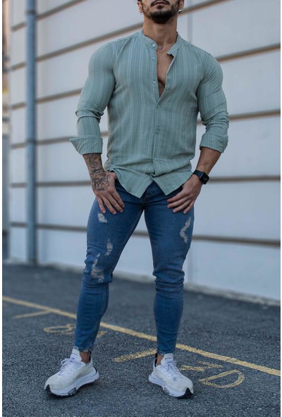 Mosst Hakim Yaka Slim-Fit Gömlek