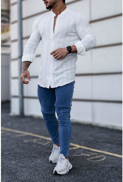 Mosst Hakim Yaka Slim-Fit Gömlek