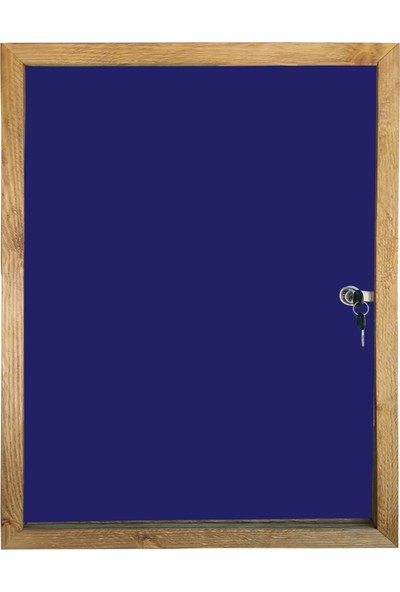 ABC 50X70 Camekanlı Ahşap Çerçeve Apartman Ilan Duyuru Panosu