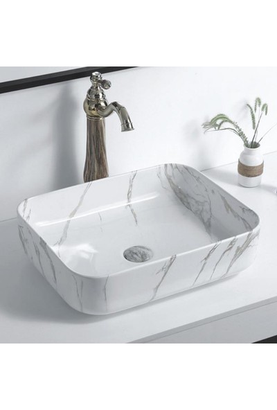 Aqua & Art Mermer Desen özel Tasarım Çanak Lavabo 8427-M46
