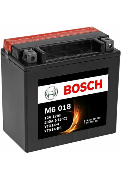 Bosch 12V 12 Ah Motosiklet Aküsü (YTX14-4/YTX14-BS) Bosch 12V 12 Ah Motosiklet Aküsü (YTX14-4/YTX14-BS)