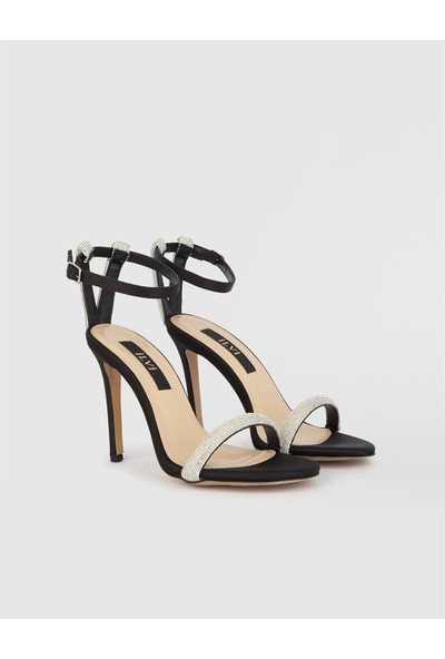 İLVİ Greco Kadın Topuklu Sandalet Siyah
