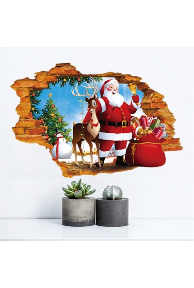 Hong Store Noel Temalı Duvar Stickerı (Yurt Dışından) Hong Store Noel Temalı Duvar Stickerı (Yurt Dışından)