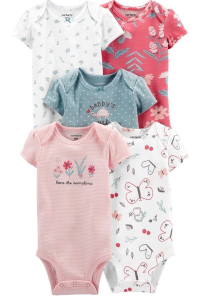Carter's Layette Kız Bebek 5'li Body 1L766810