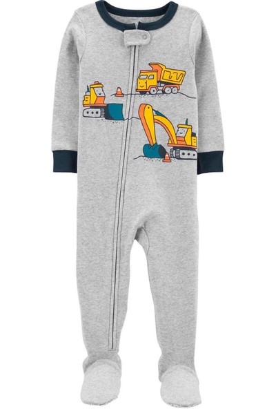 Carter's Construction Erkek Çocuk Pijama Tulumu 2L727410 Carter's Construction Erkek Çocuk Pijama Tulumu 2L727410