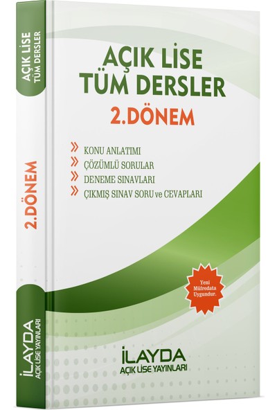 Açık Öğretim Lisesi 2. Dönem Tüm Dersler Yardımcı Ders Kitabı Açık Öğretim Lisesi 2. Dönem Tüm Dersler Yardımcı Ders Kitabı