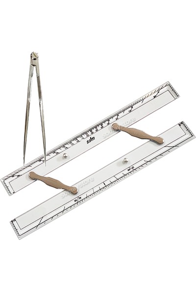 Somay Store Paralel Cetvel Pergel Seti Somay Store Paralel Cetvel Pergel Seti