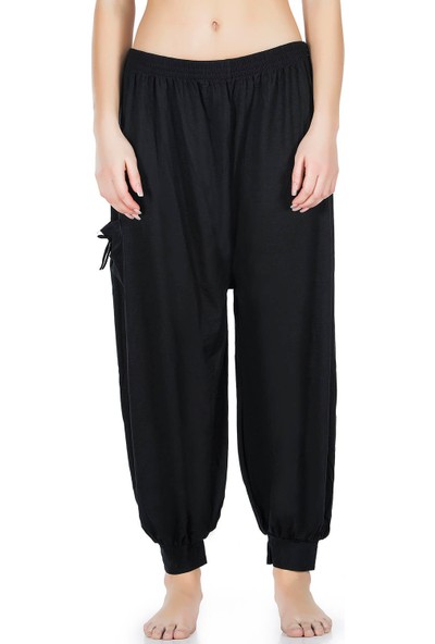 Derya Kurşun Siyah Manşetli Şalvar 0527-SYH Derya Kurşun Siyah Manşetli Şalvar 0527-SYH