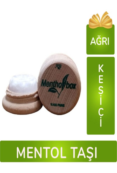 Mentholbox Ahşap Kutuda Saf Mentol Spa-Masaj-Migren Taşı 6 gr. - 1 Adet Mentholbox Ahşap Kutuda Saf Mentol Spa-Masaj-Migren Taşı 6 gr. - 1 Adet