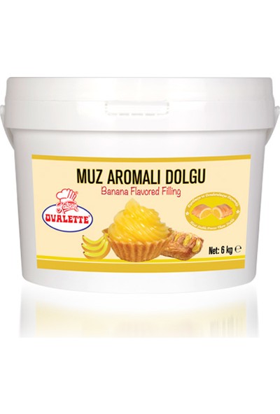 Ovalette Gerçek Muz Aromalı Dolgu 6 kg