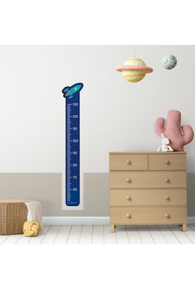 Safemom - Stickerlı Boy Cetveli - Uzay