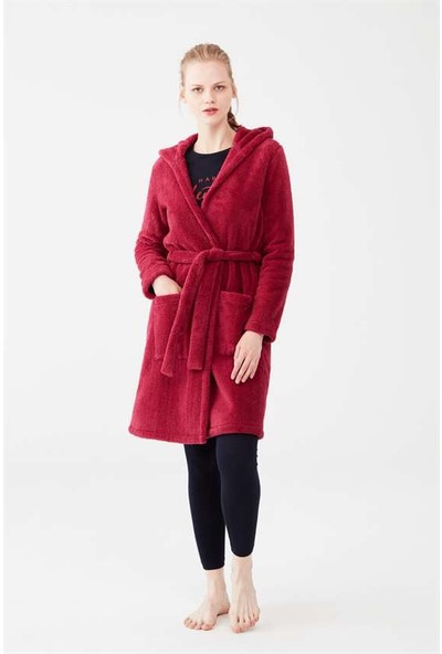 Mod Collection Kadın Mürdüm Sabahlık