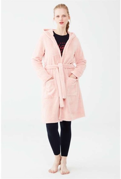 Mod Collection Kadın Pudra Sabahlık Mod Collection Kadın Pudra Sabahlık