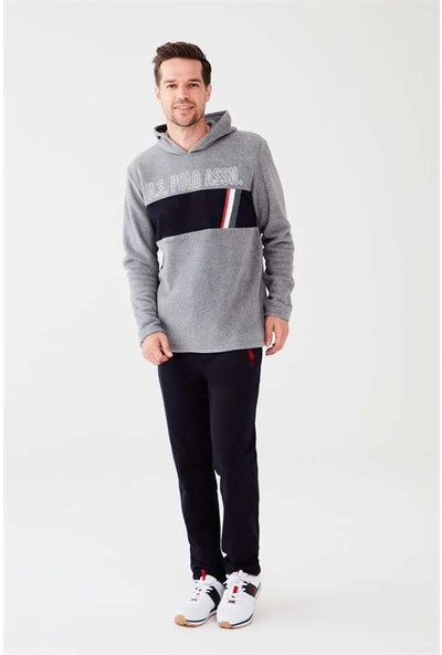 U.S. Polo Assn. Erkek Antrasit Melanj Pijama Takımı U.S. Polo Assn. Erkek Antrasit Melanj Pijama Takımı