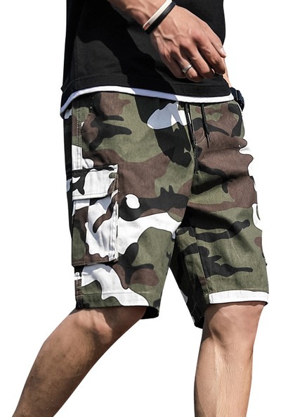 Qualife Kamuflaj Rahat Şort Qualife Kamuflaj Rahat Şort
