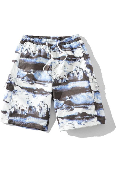 Qualife Baskılı Ipli Rahat Şort (Yurt Dışından) Qualife Baskılı Ipli Rahat Şort (Yurt Dışından)