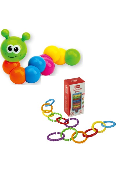 Tanny 2'li Set Tanny Dön Dön Sevimli Tırtıl & Rossie Tanny Links Zincir Dişlik