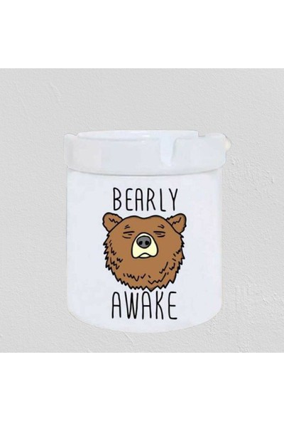 Mavera Dükkan Bearly Awake Ayı Tasarım Seramik Küllük Mavera Dükkan Bearly Awake Ayı Tasarım Seramik Küllük