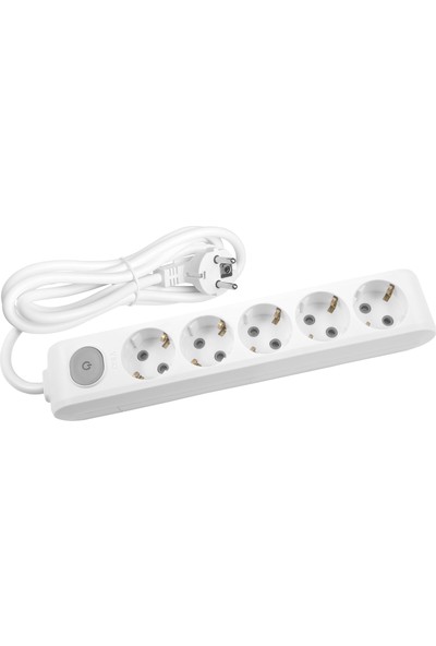 Viko Multi-Let Beşli Priz Anahtar Topraklı Kablolu Çocuk Korumalı 3 Metre-Beyaz 90117503