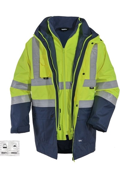 Ssm Oxford 5+1 Reflektörlü Içi Çıkmalı Kışlık Parka Mont Sarı Ssm Oxford 5+1 Reflektörlü Içi Çıkmalı Kışlık Parka Mont Sarı