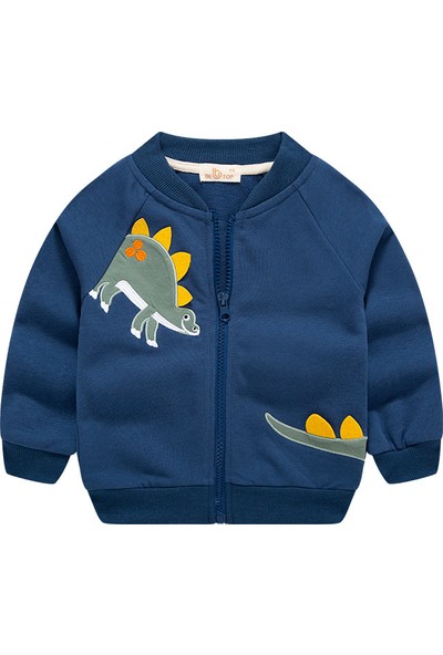 Qualife Çocuk Fermuarlı Rahat Ceket-Mavi (Yurt Dışından) Qualife Çocuk Fermuarlı Rahat Ceket-Mavi (Yurt Dışından)