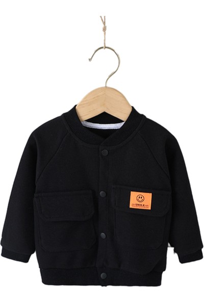 Qualife Erkek Çocuk Fermuarlı Ceket - Siyah (Yurt Dışından) Qualife Erkek Çocuk Fermuarlı Ceket - Siyah (Yurt Dışından)