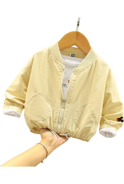 Qualife Çocuk Fermuarlı Rahat Ceket-Sarı (Yurt Dışından) Qualife Çocuk Fermuarlı Rahat Ceket-Sarı (Yurt Dışından)