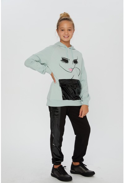 Little Star Kız Çocuk Kapşonlu Sweatshirt