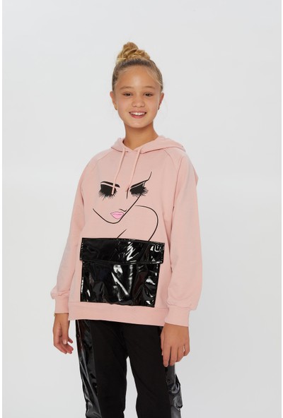 Little Star Kız Çocuk Kapşonlu Sweatshirt